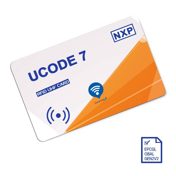 Custom RFID Card UHF NXP UCODE® 7 860-960MHz - Card Cube RFID Group